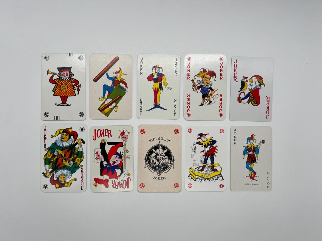 Vintage Joker Cards (classic Playing Cards) Joker Card Collection ...
