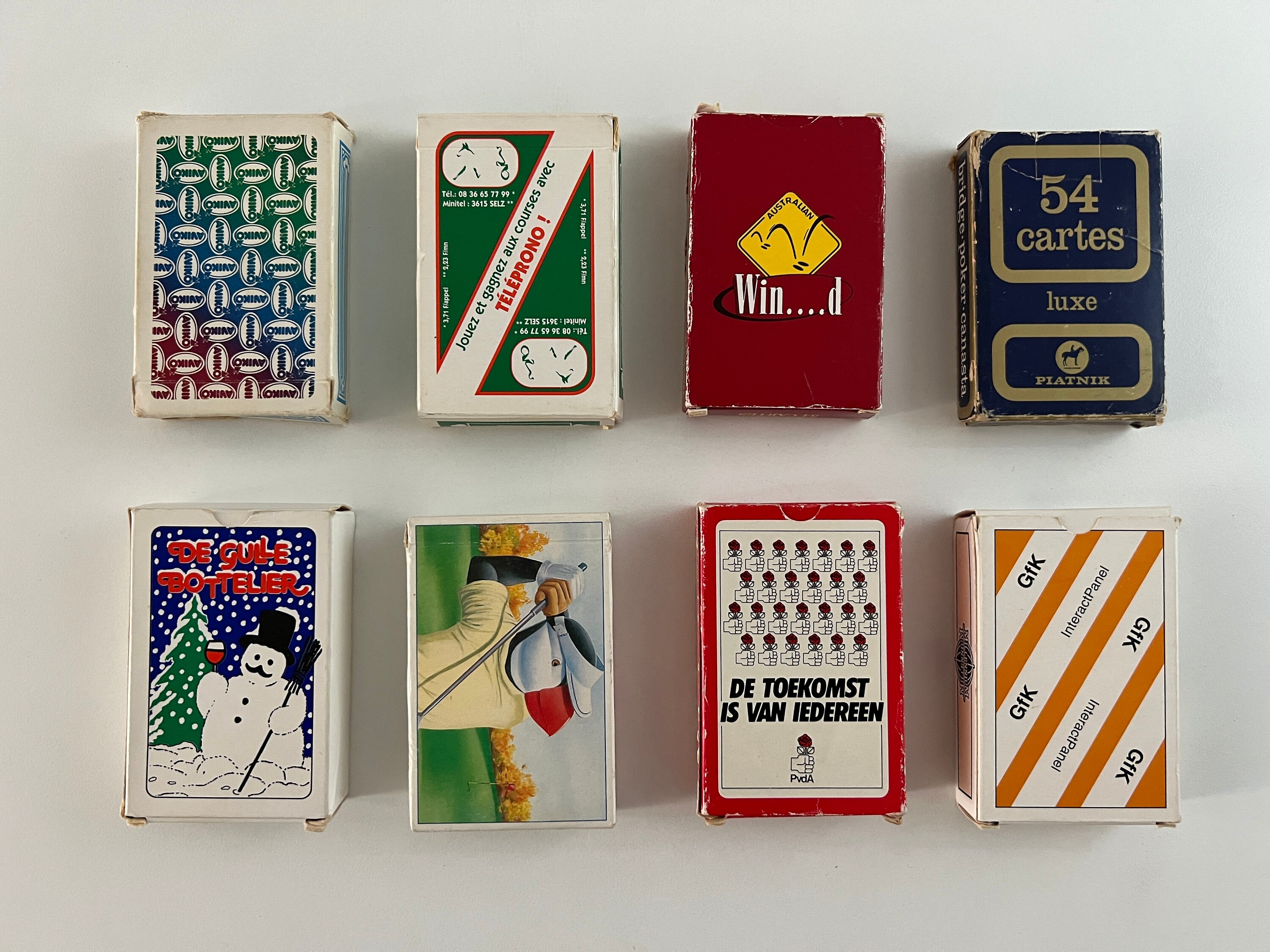 European Vintage Playing Cards poker, Bridge, Patience, Canasta Famous ...