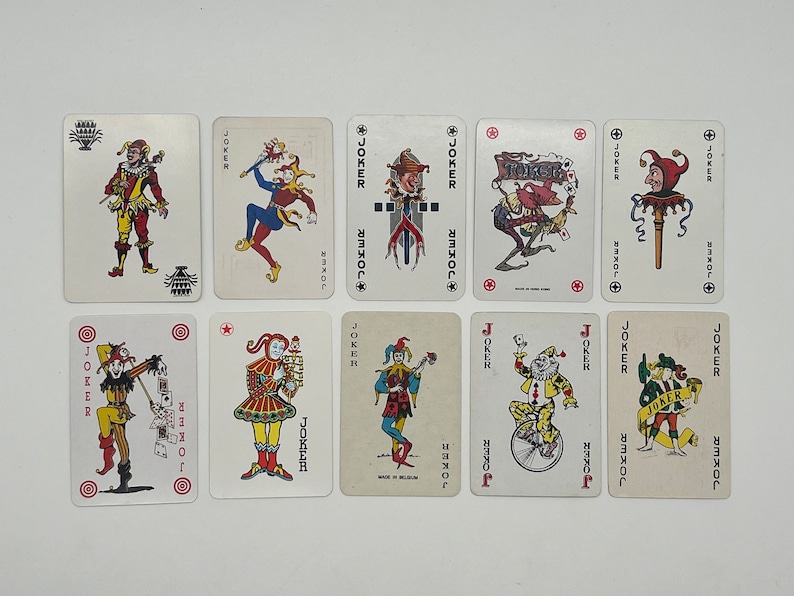 Vintage Joker Cards (classic Playing Cards) Joker Card Collection ...