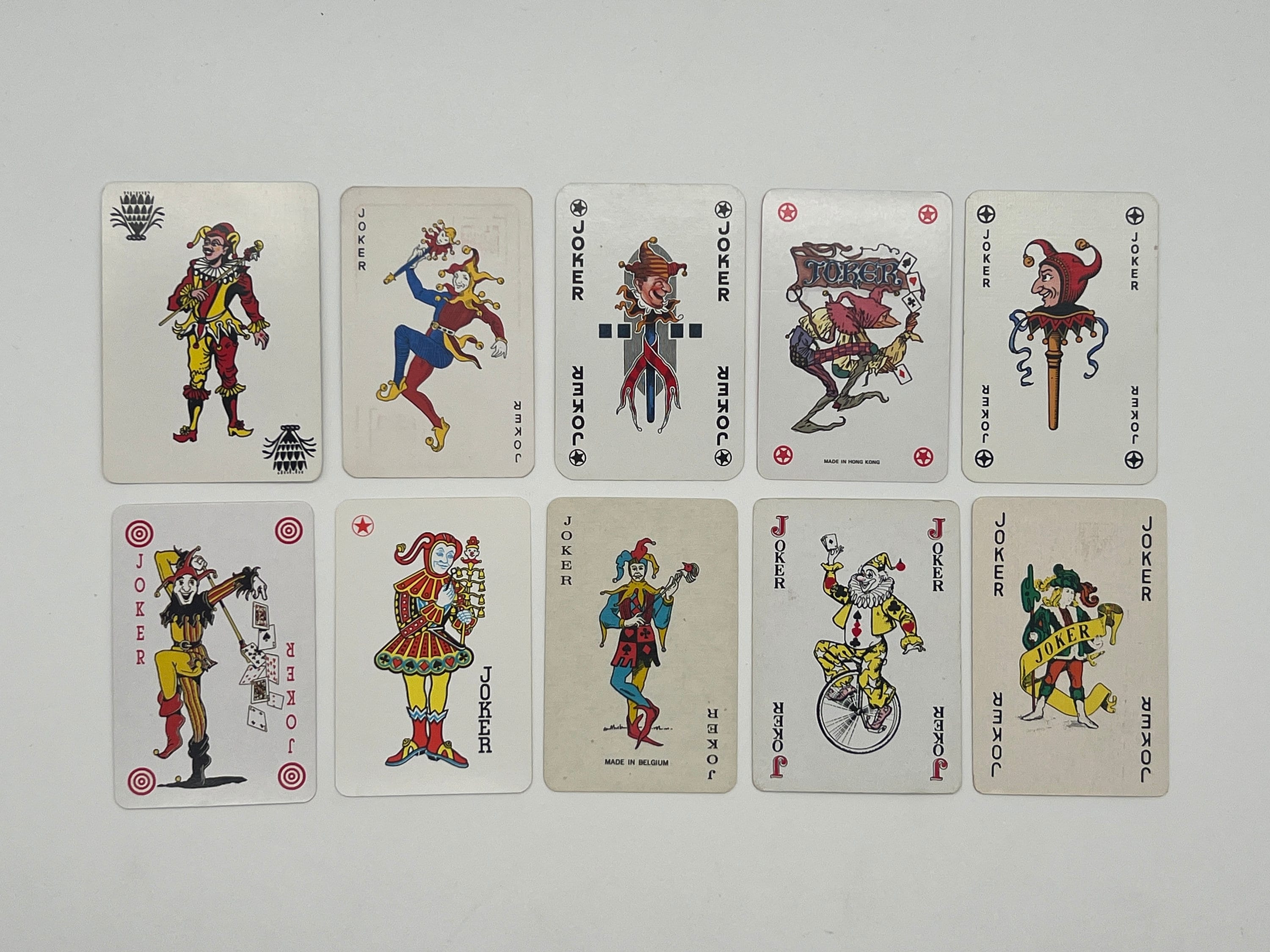 Vintage Joker Cards (classic Playing Cards) Joker Card Collection ...