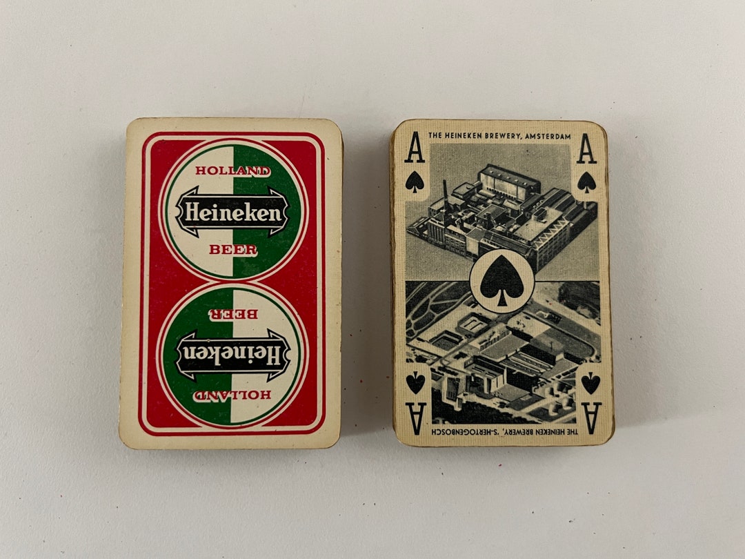 RARE Heineken Holland Playing Cards 1960s Complete 55 Cards published ...
