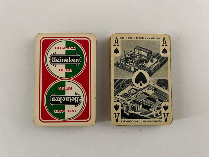 RARE Heineken Holland Playing Cards 1960s Complete 55 Cards - Etsy
