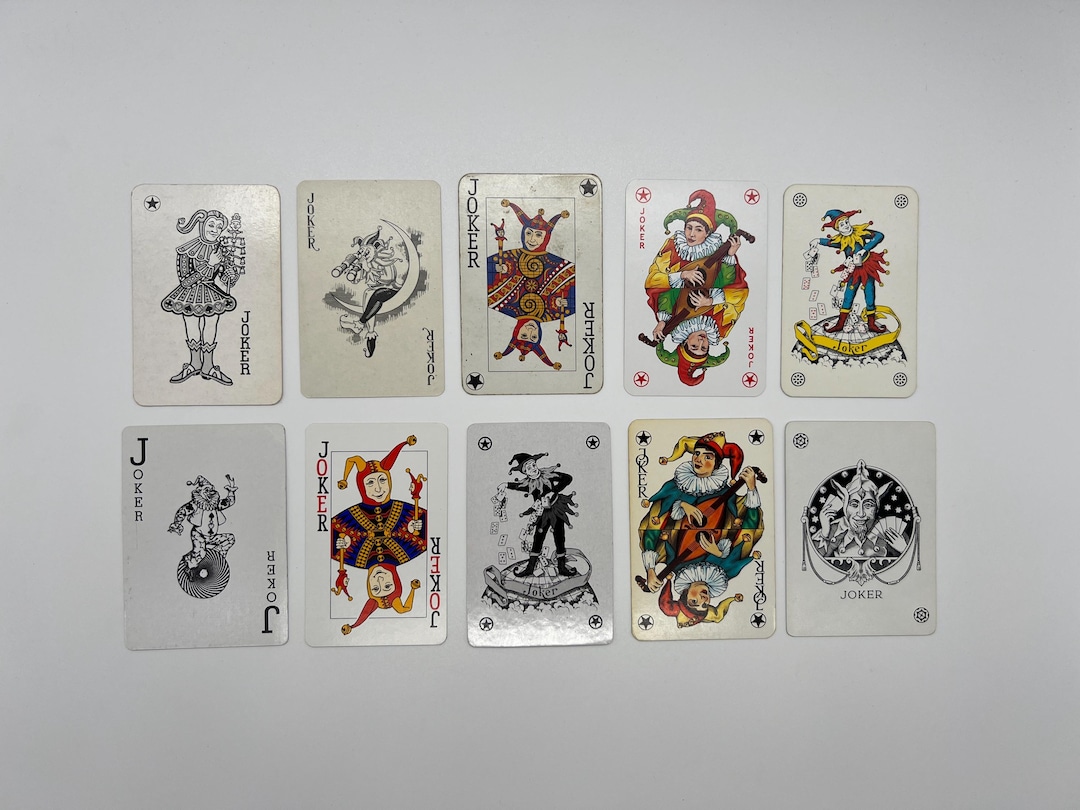 Vintage Joker Cards (classic Playing Cards) Joker Card Collection ...