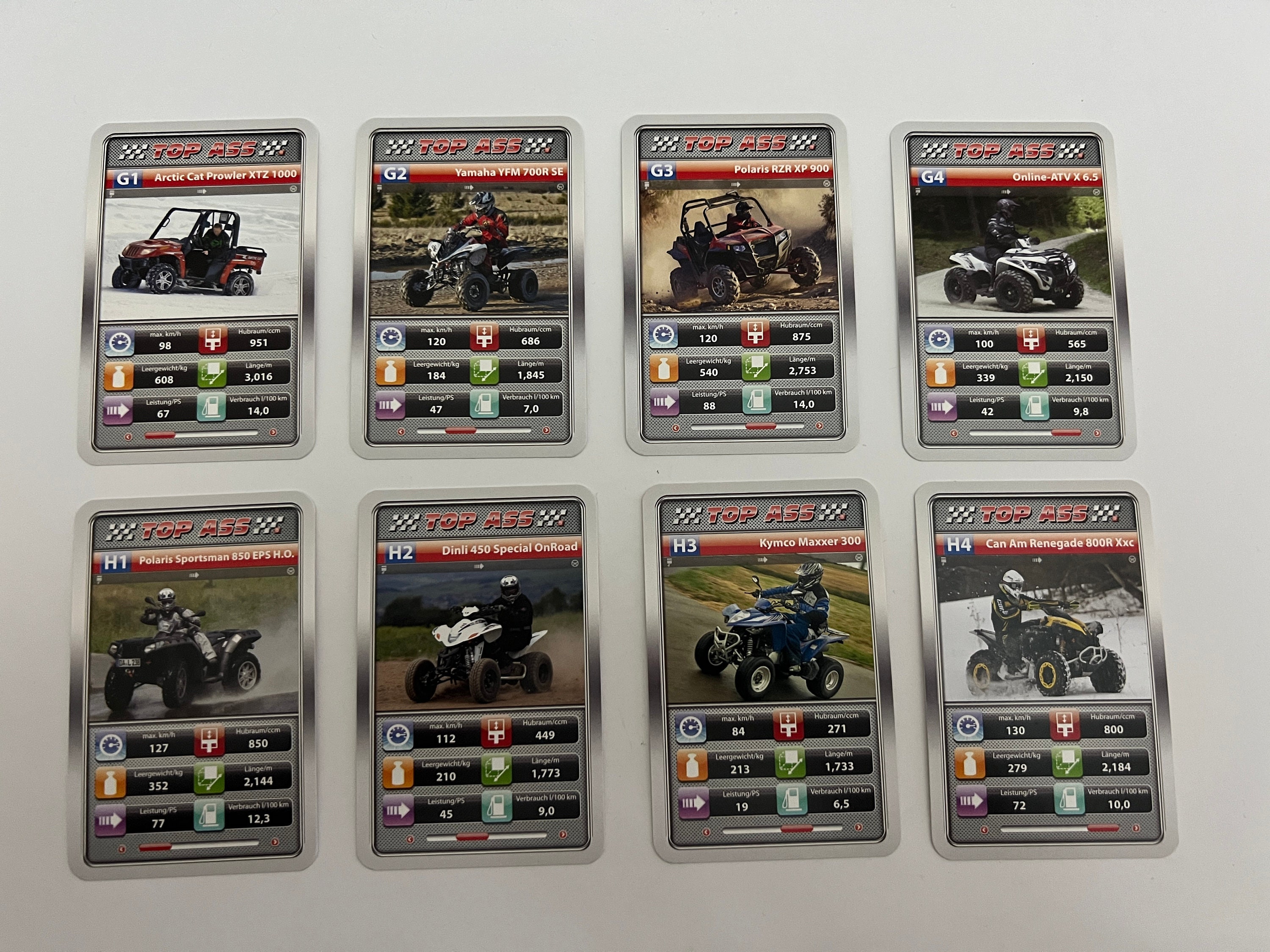 Spielregel ASS Top Ass Playing Cards ATV Quad Playing Cards Radical ...