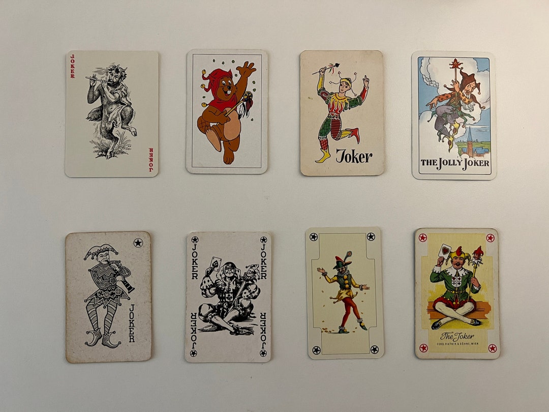 Vintage Joker Playing Cards Single Card Joker Collection - Etsy