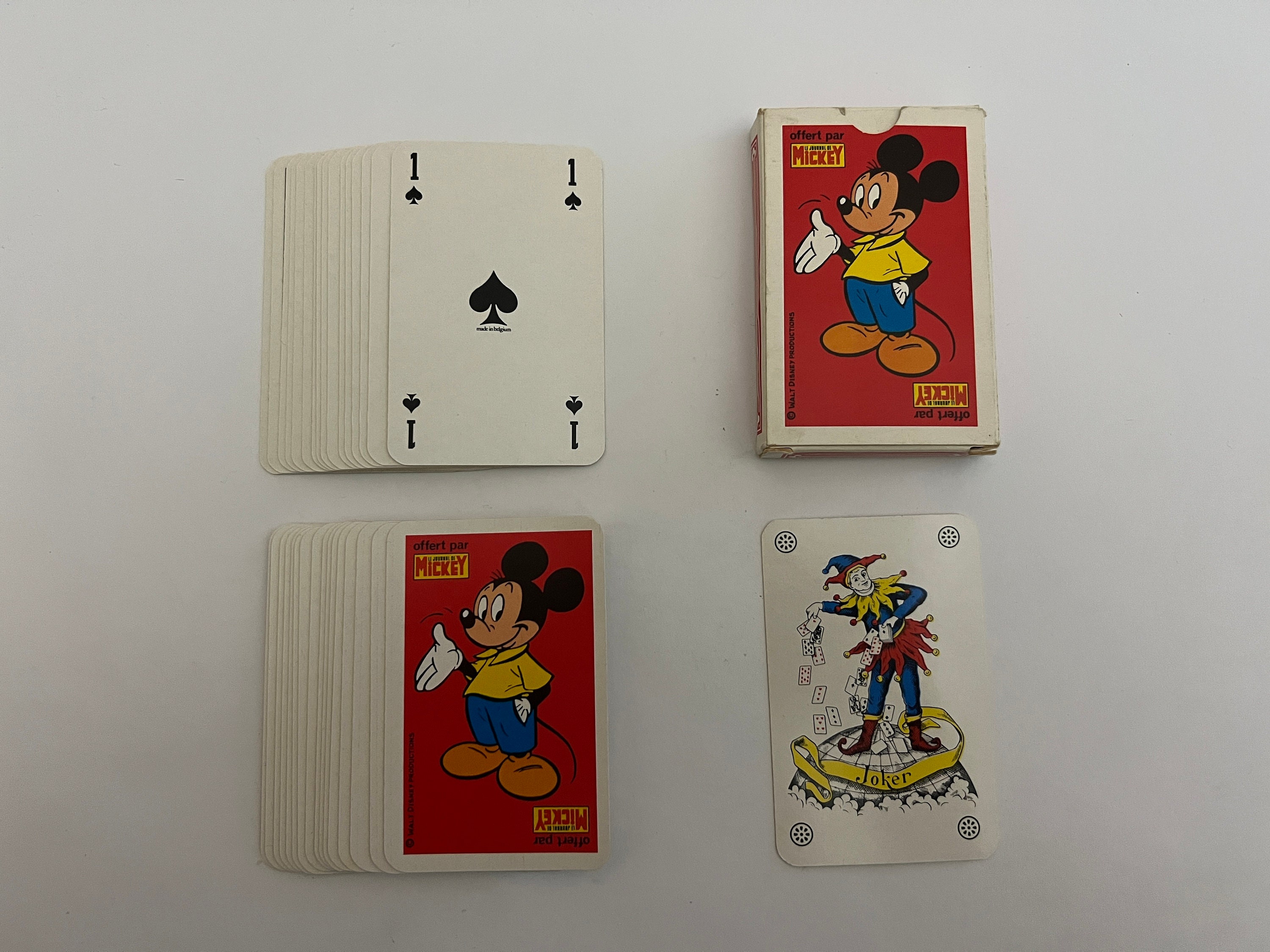 Vintage Mickey Mouse Playing Cards (walt Disney Playing Cards ...