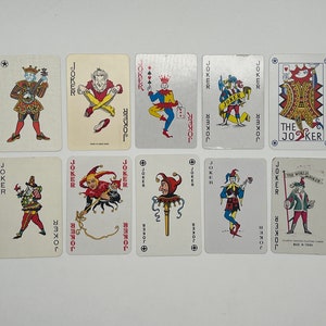 Vintage Joker Cards classic Playing Cards Joker Card Collection ...