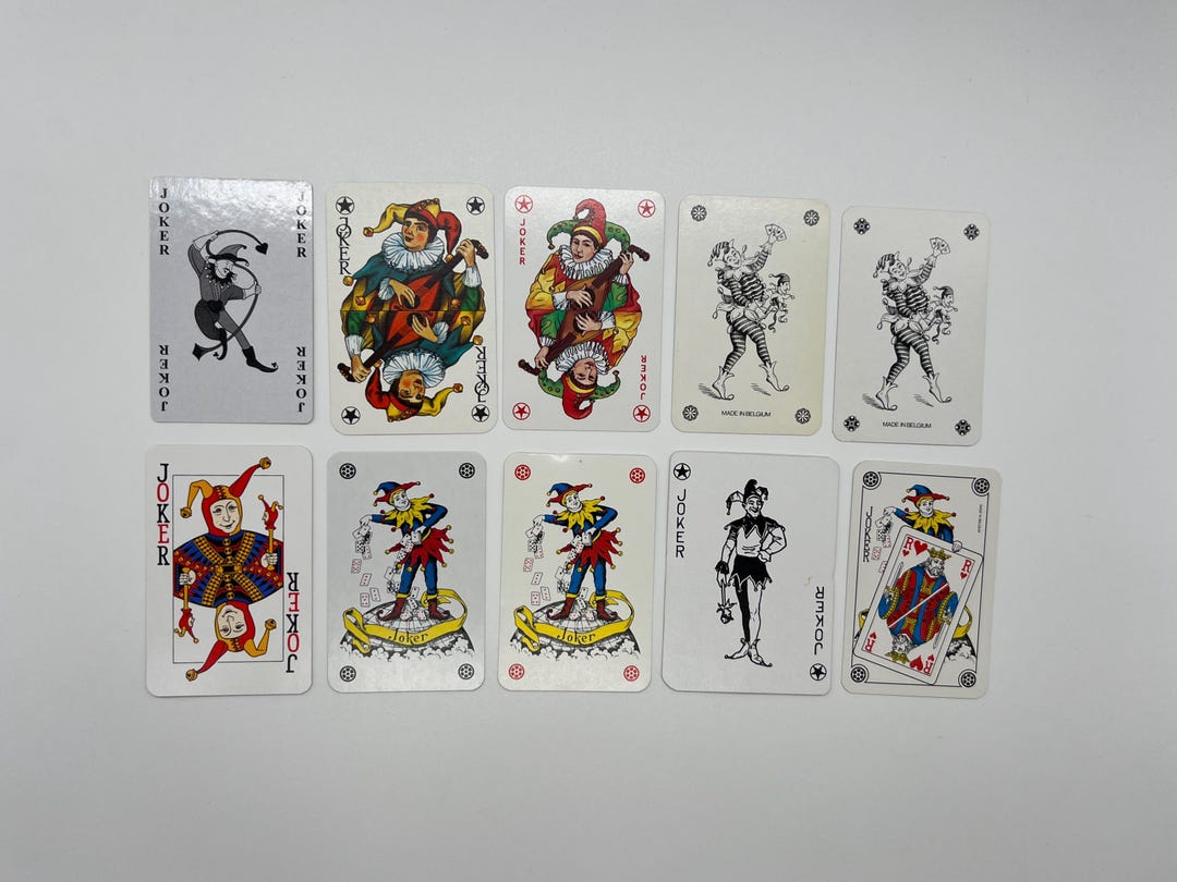 Vintage Joker Cards (classic Playing Cards) Joker Card Collection ...
