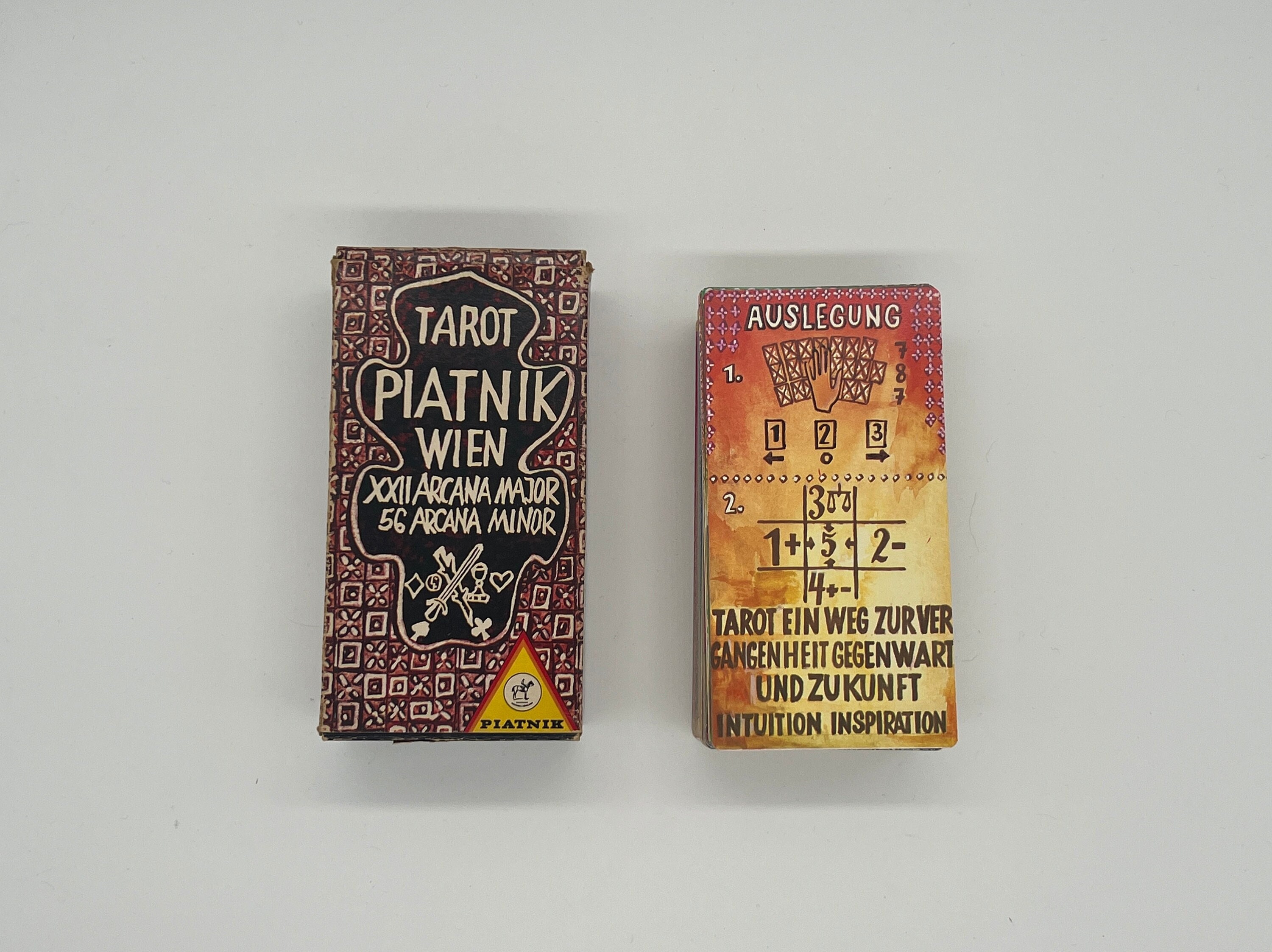 RARE Tarot Piatnik Wien rudolf Pointner Tarot Published by Piatnik 1974 ...