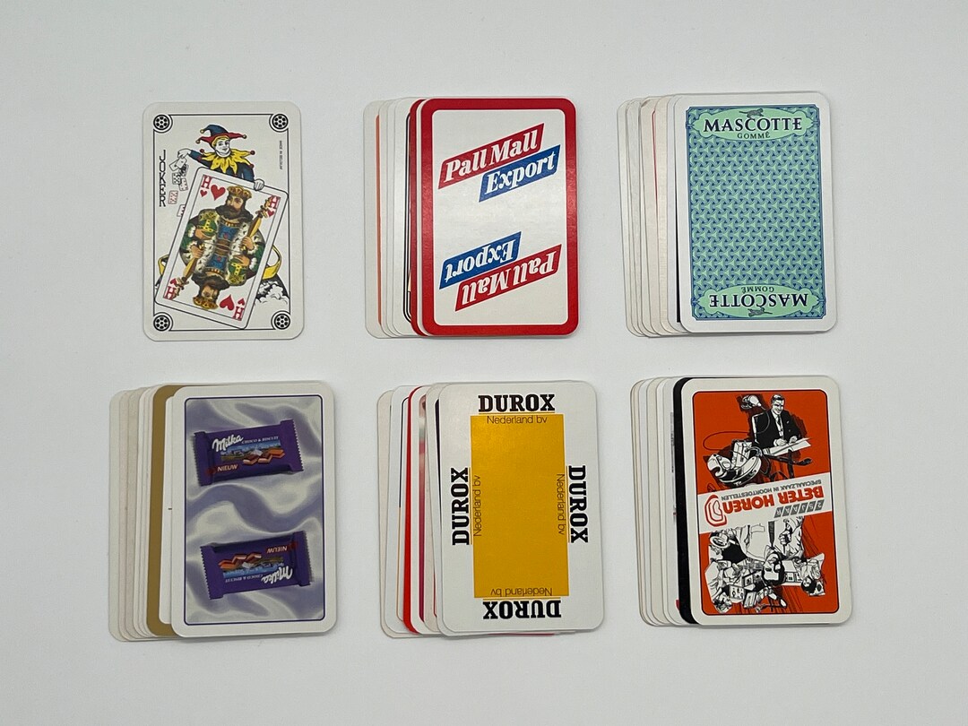Set of Vintage Joker Cards (classic Playing Cards) Joker Card ...