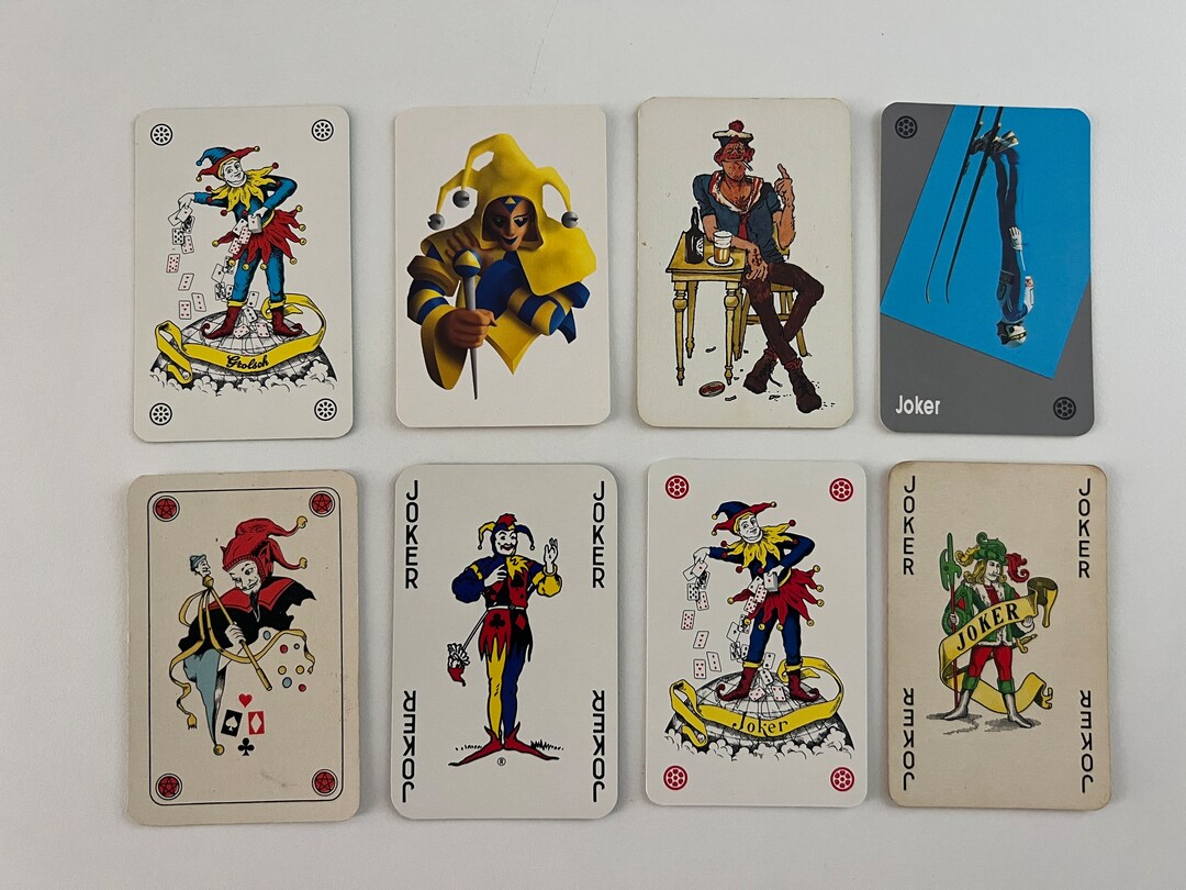 Vintage Joker Playing Cards Single Card Joker Collection Swap Cards ...