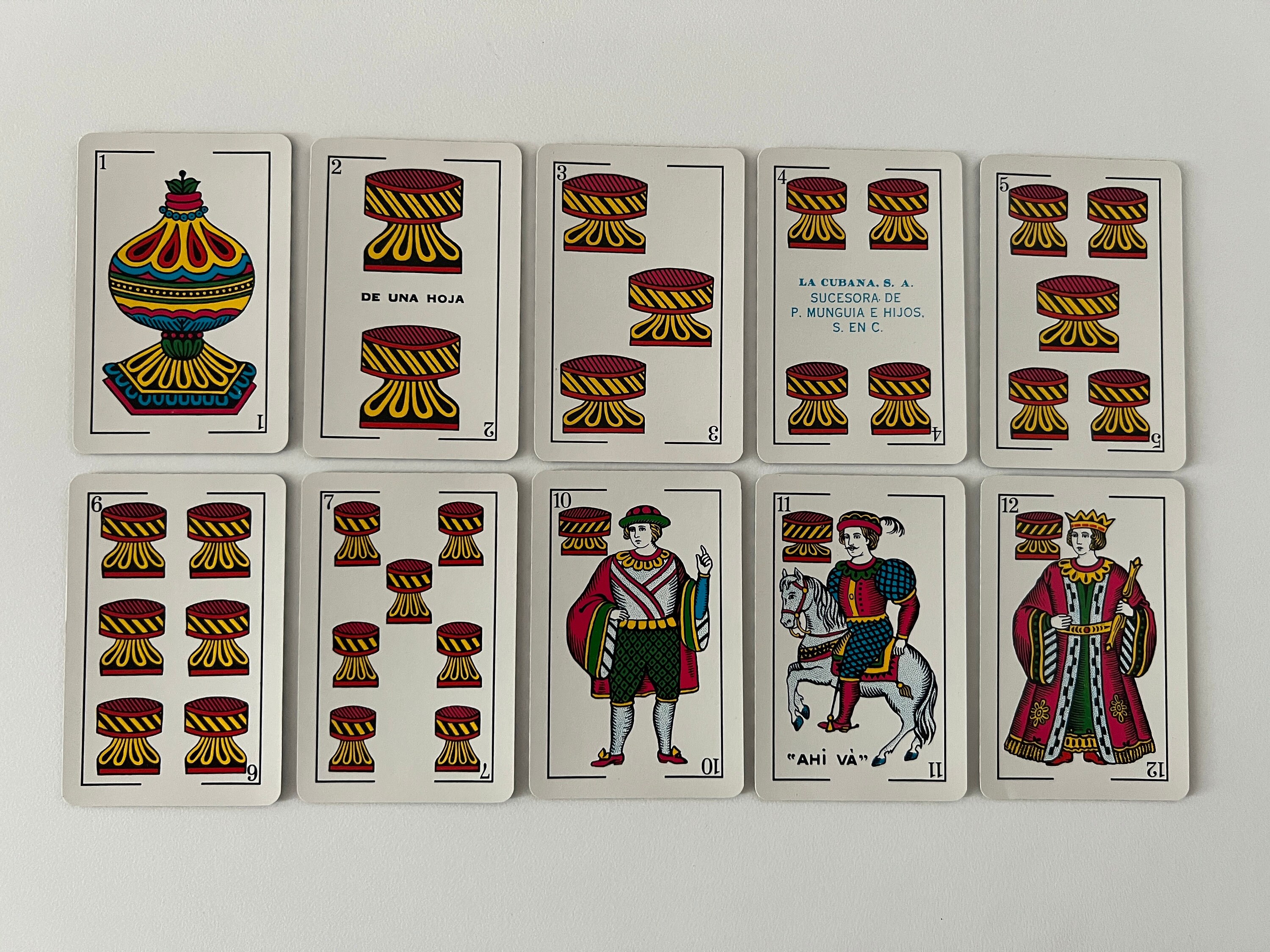 Vintage 1960 Naipes Finos Aguila Antigua Opaca la Cubana, SA Published ...