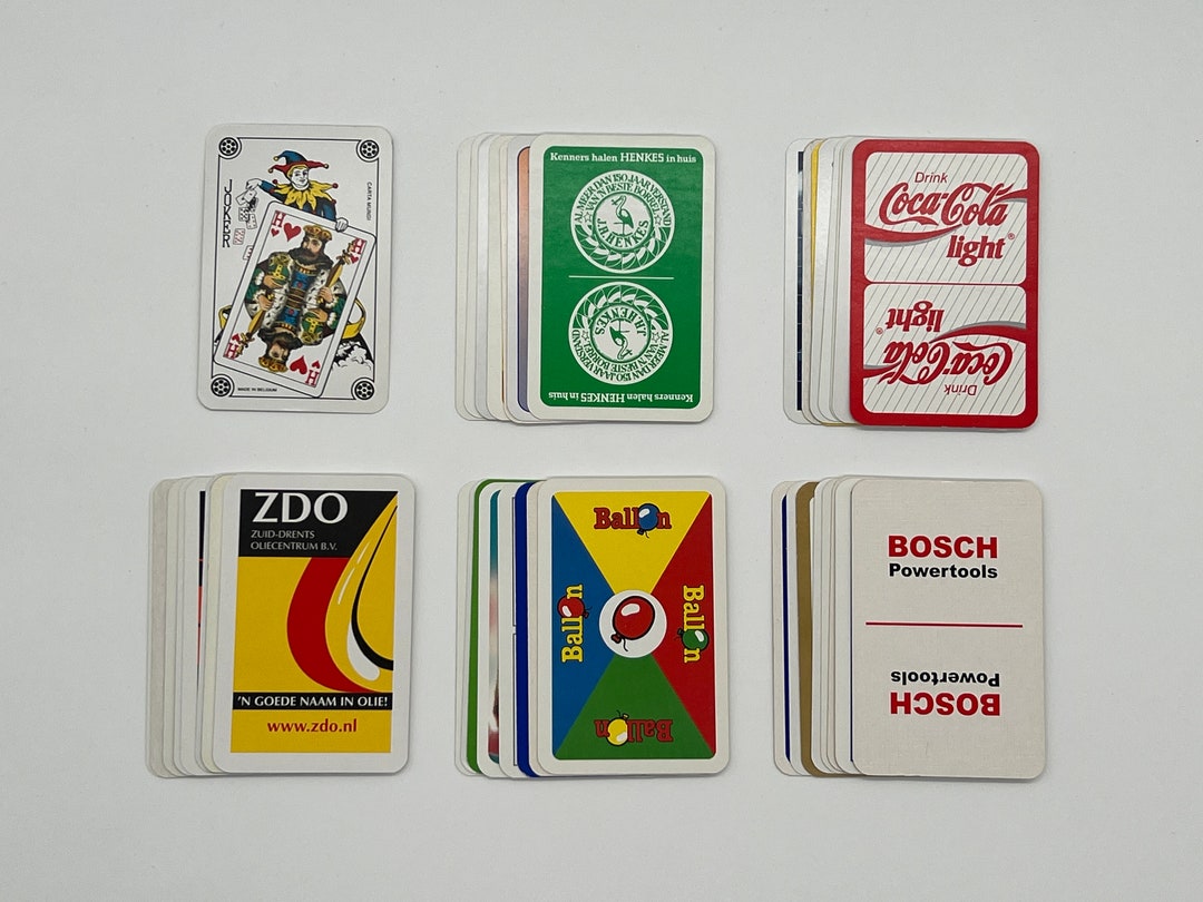 Set of Vintage Joker Cards (classic Playing Cards) Joker Card ...