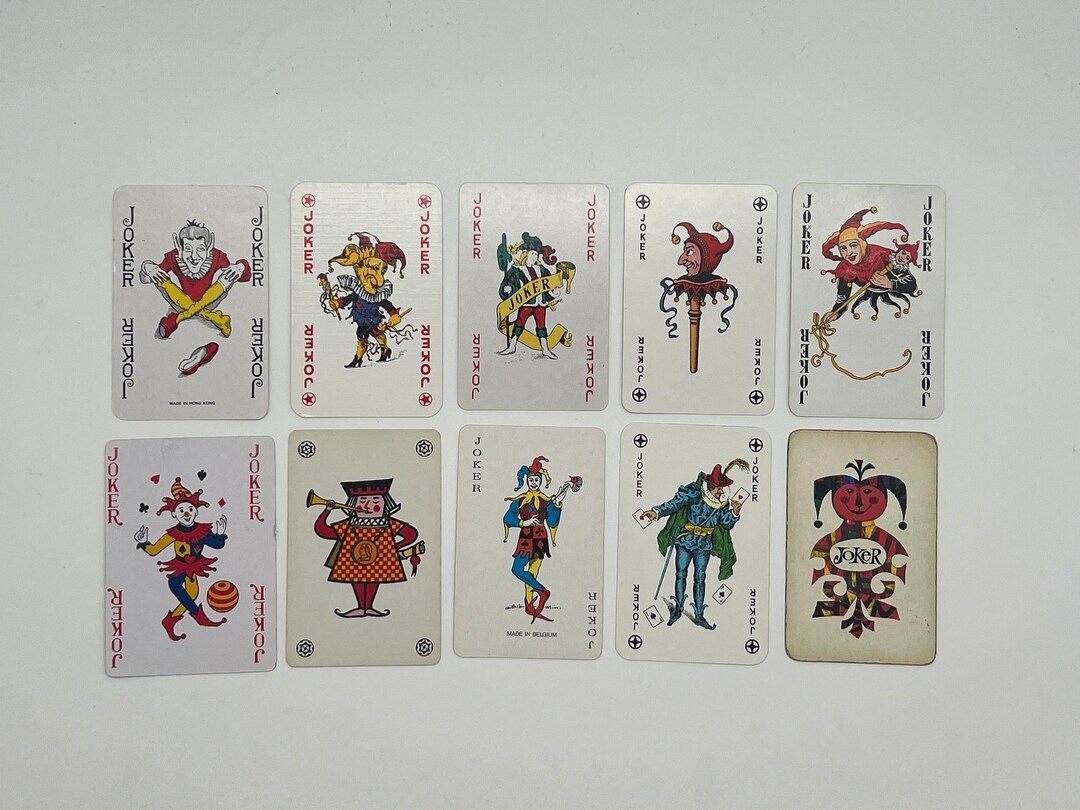 Vintage Joker Cards (classic Playing Cards) Joker Card Collection ...