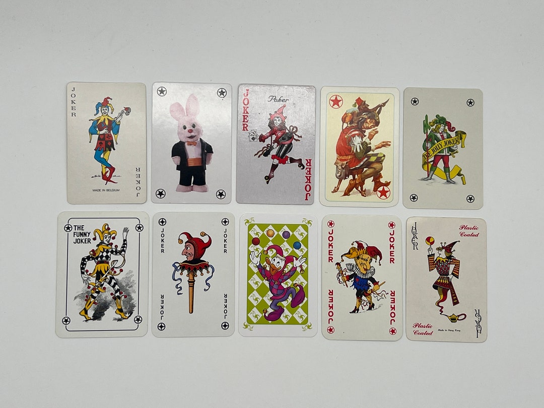 Vintage Joker Cards (classic Playing Cards) Joker Card Collection ...