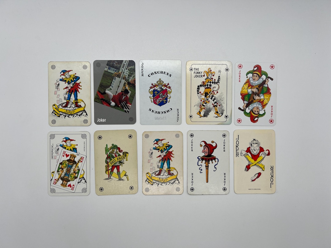 Vintage Joker Cards (classic Playing Cards) Joker Card Collection ...