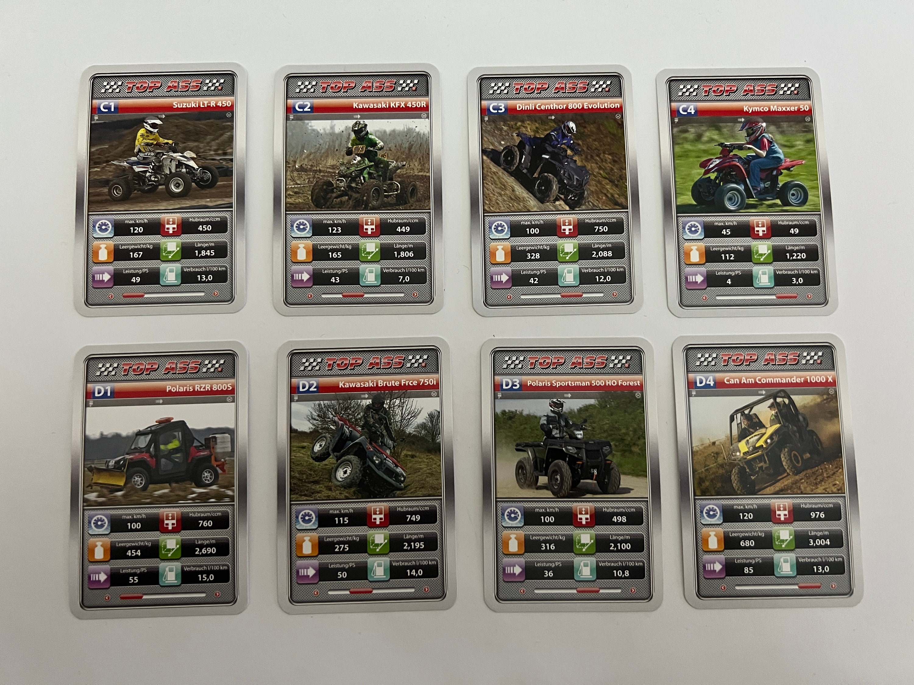 Spielregel ASS Top Ass Playing Cards ATV Quad Playing Cards Radical ...
