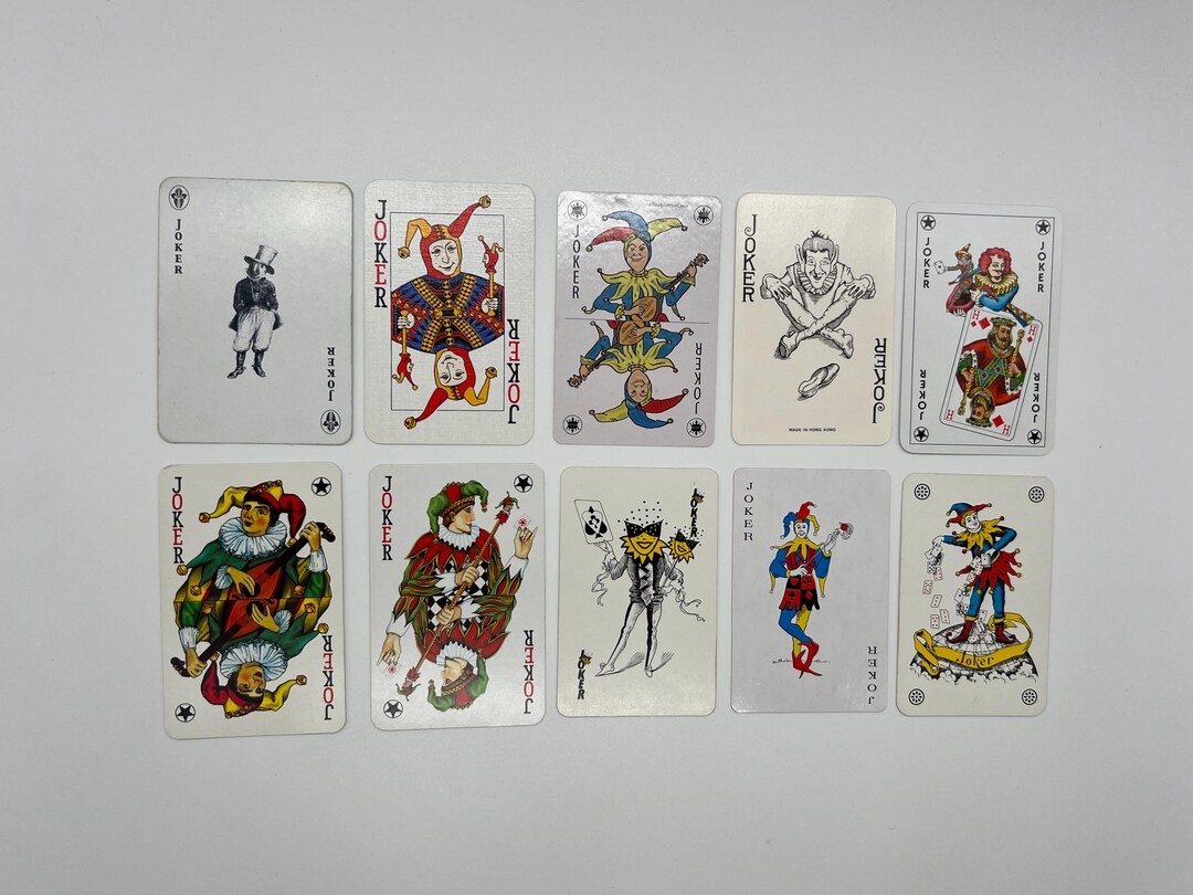Vintage Joker Cards (classic Playing Cards) Joker Card Collection ...