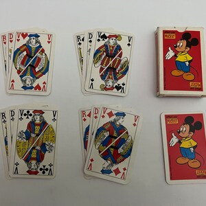 Vintage Mickey Mouse Playing Cards (walt Disney Playing Cards ...