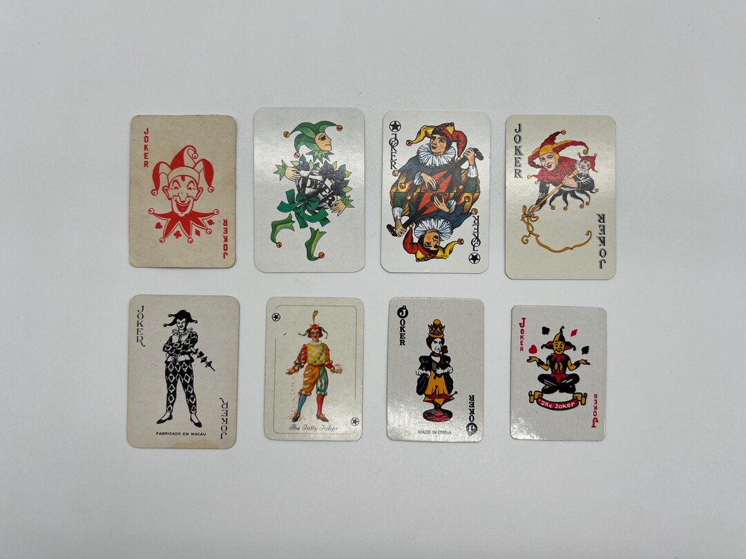 Vintage Mini Joker Cards (classic Playing Cards) Joker Card Collection ...