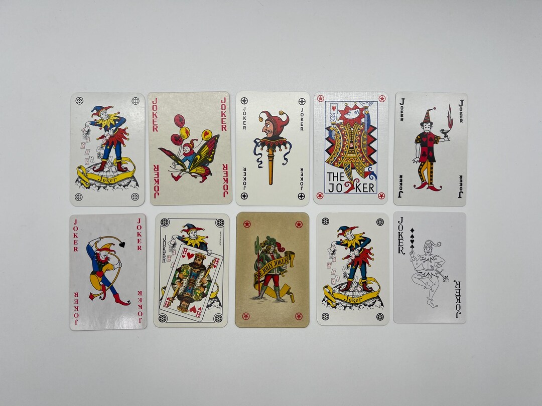 Vintage Joker Cards (classic Playing Cards) Joker Card Collection ...