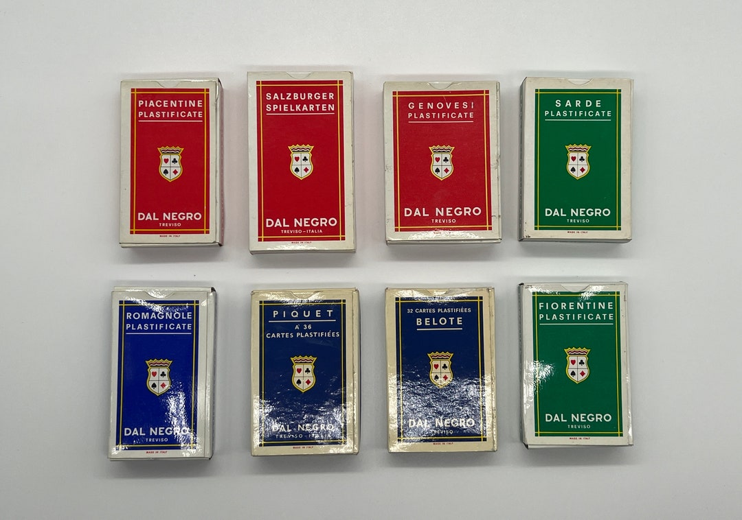 Traditional Dal Negro Playing Cards (sarde, Piquet, Genovesi, Belote ...