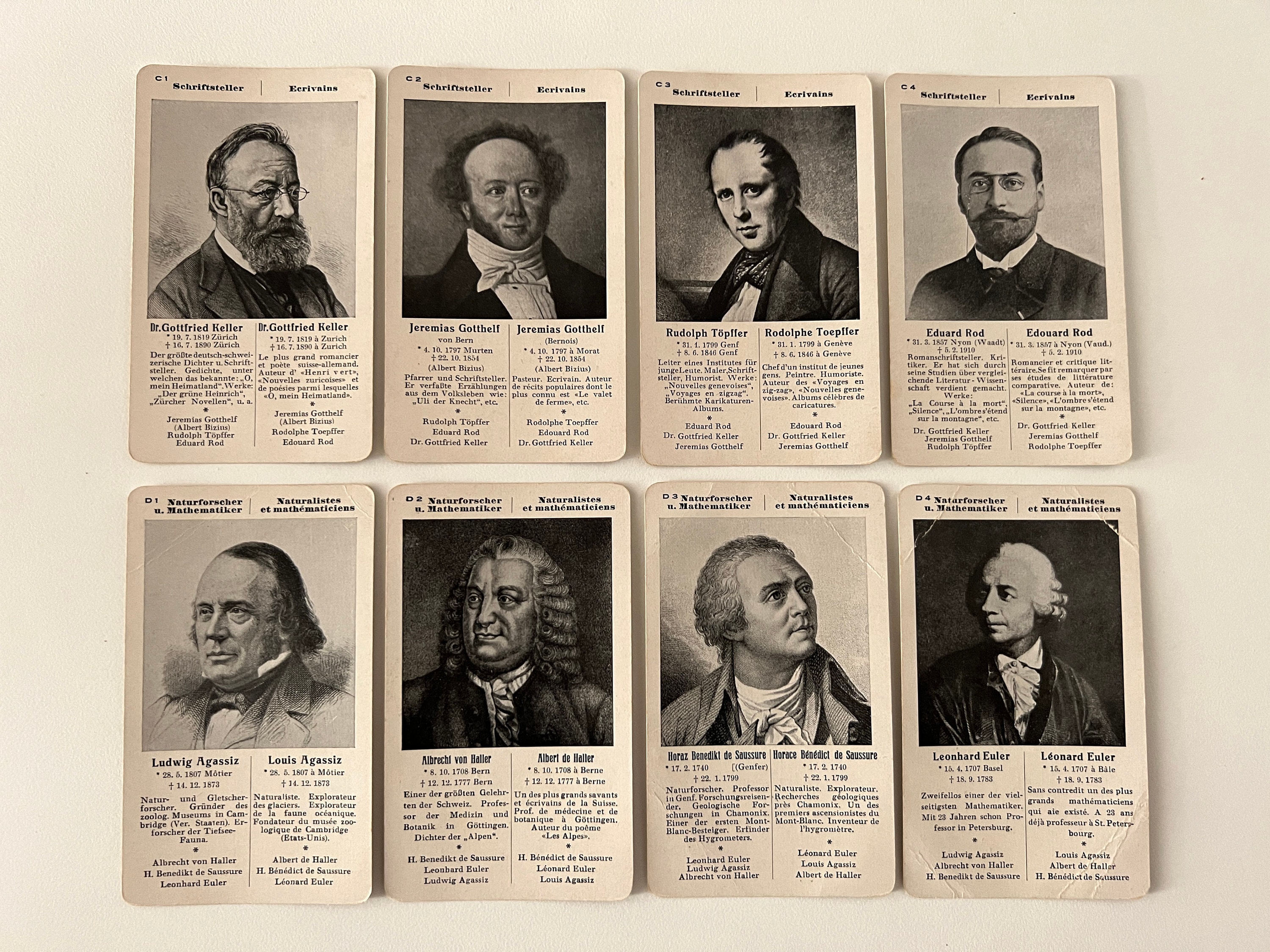 RARE Game "personages Célèbres De La Suisse" by Raymond Wiss (jeux ...