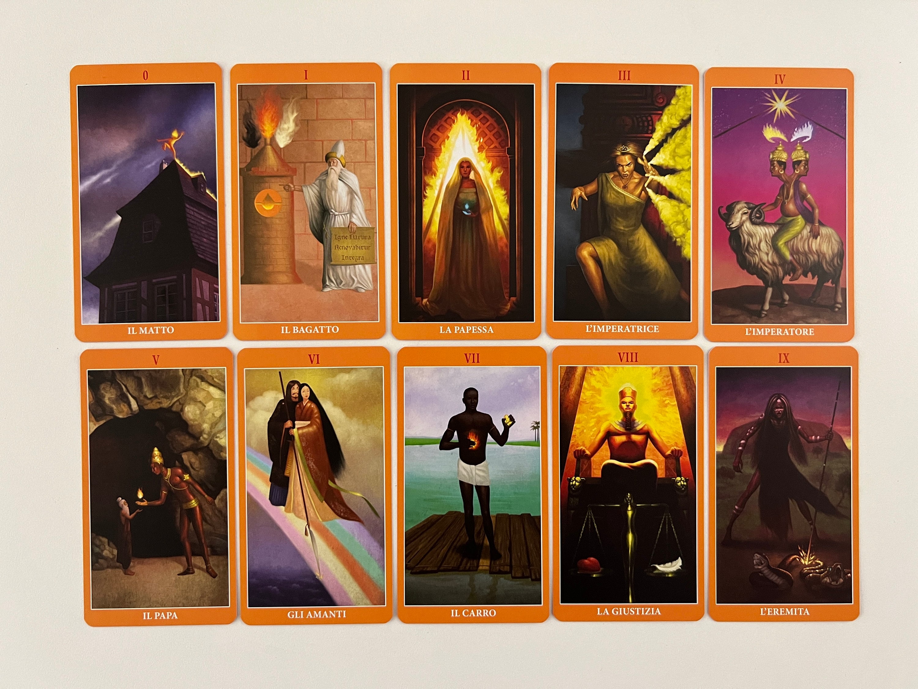 Tarocchi Del Fuoco fire Tarot by Floreana Nativo & Franco - Etsy