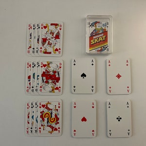 German SKAT Playing Cards (32 Cards) Tarock Playing Cards (published in ...