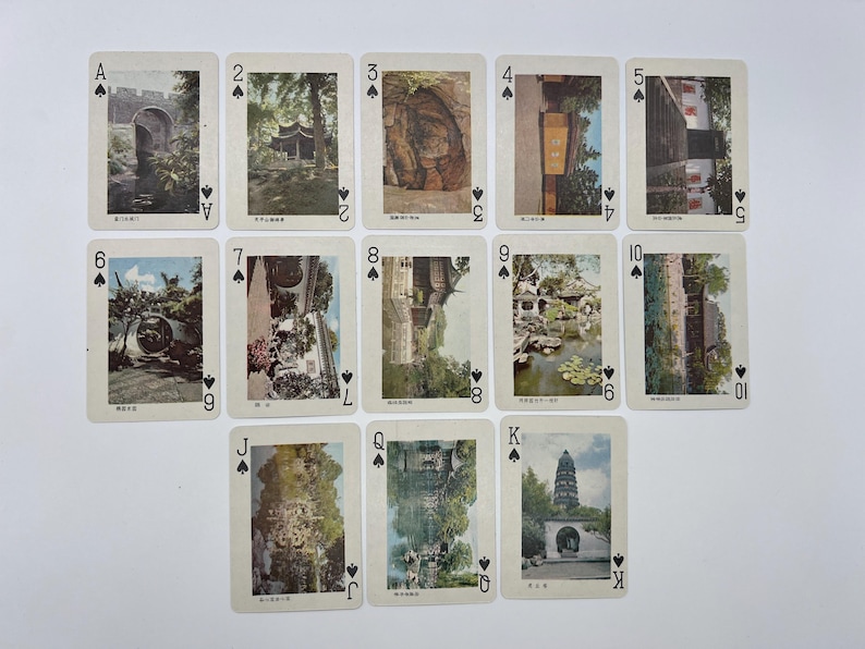 Vintage Suzhou Gardens Playing Cards (published in China) Vintage ...