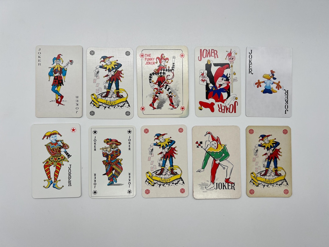 Vintage Joker Cards (classic Playing Cards) Joker Card Collection ...