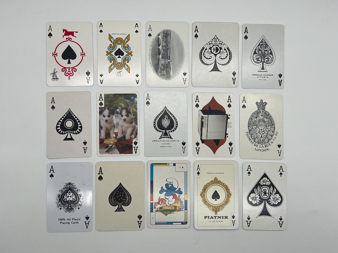 Vintage Ace of Spades Playing Cards (single Death Card) Spadille ...