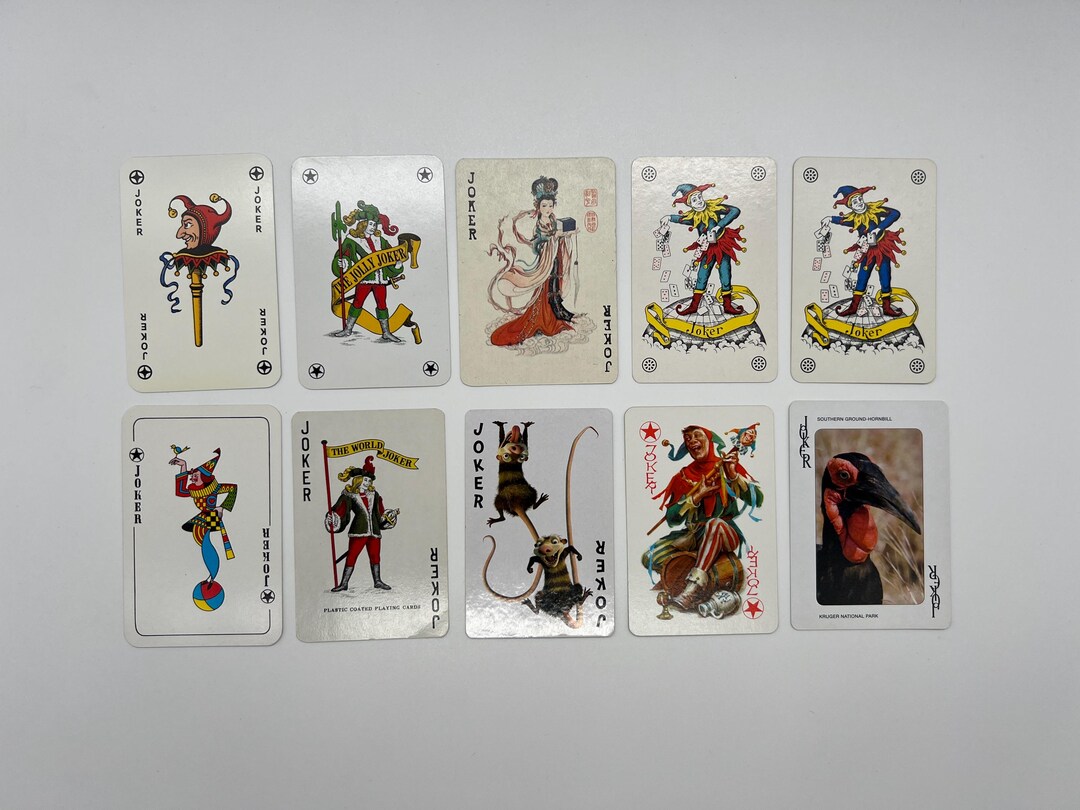 Vintage Joker Cards (classic Playing Cards) Joker Card Collection ...