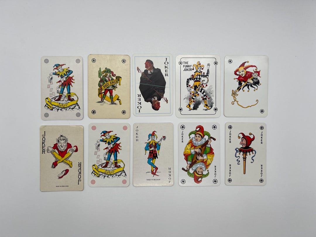 Vintage Joker Cards (classic Playing Cards) Joker Card Collection ...