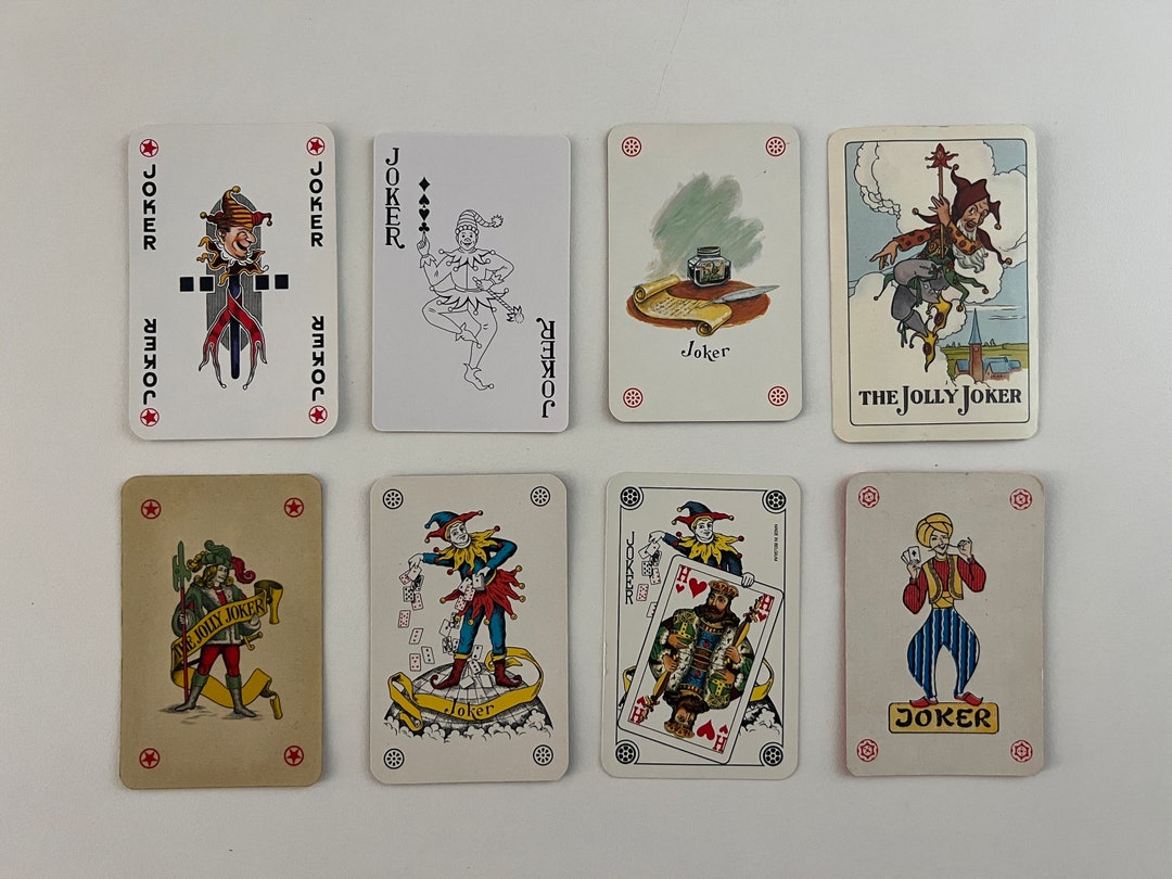 Vintage Joker Playing Cards Single Card Joker Collection Swap Cards ...