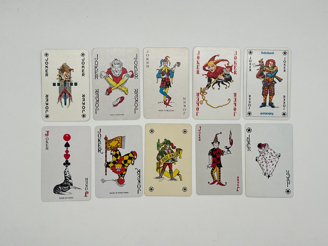 Vintage Joker Cards (classic Playing Cards) Joker Card Collection ...