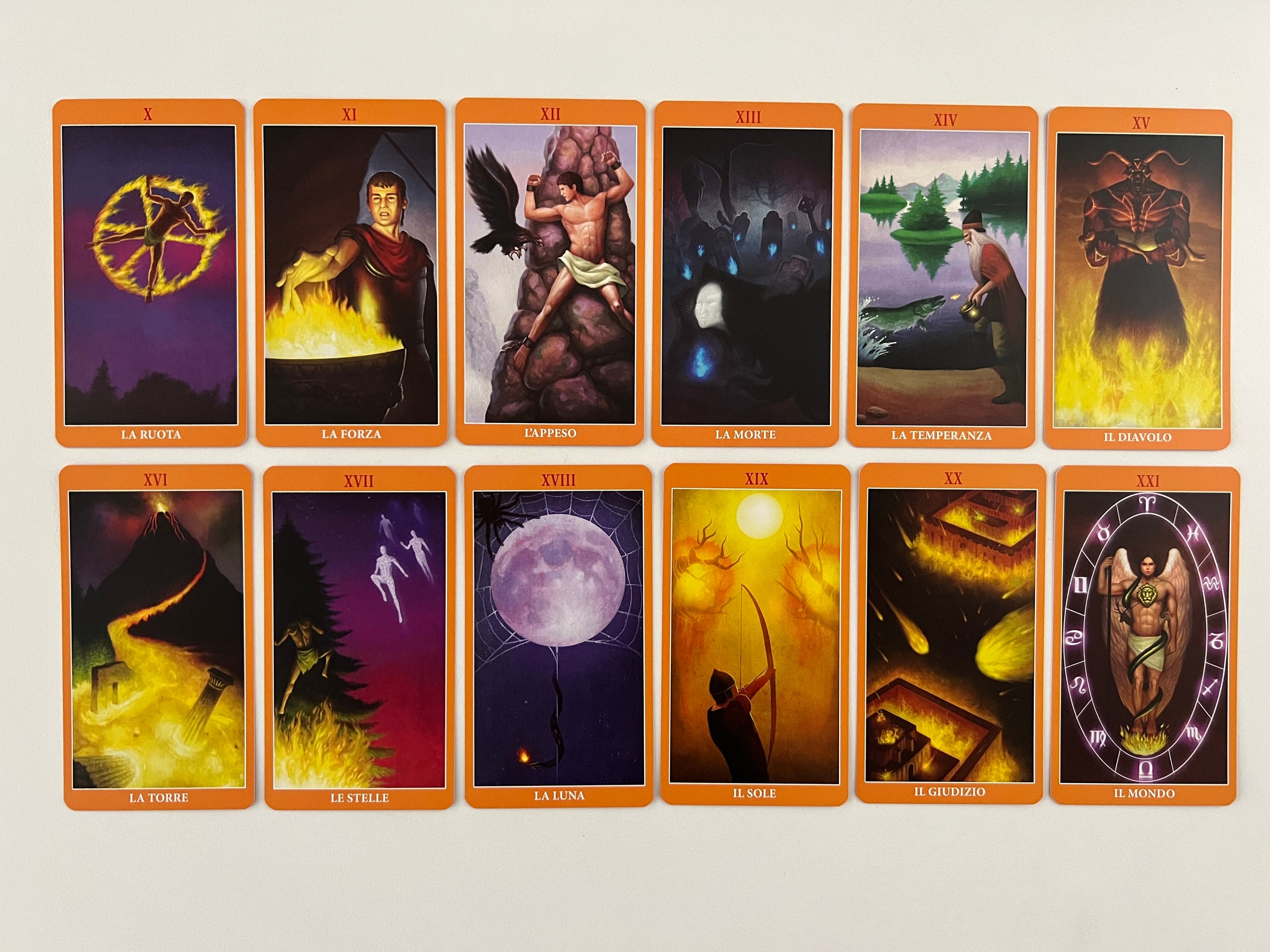 Tarocchi Del Fuoco fire Tarot by Floreana Nativo & Franco - Etsy