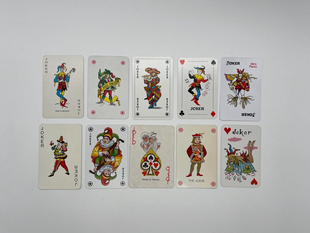 Vintage Joker Cards (classic Playing Cards) Joker Card Collection ...