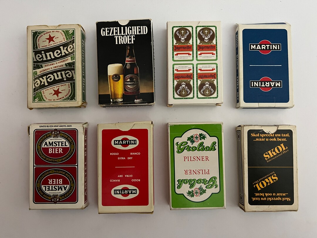Vintage Playing Cards Poker Patience Canastra Famous Brands Playing ...