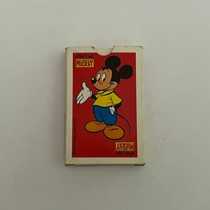 Vintage Mickey Mouse Playing Cards (walt Disney Playing Cards ...