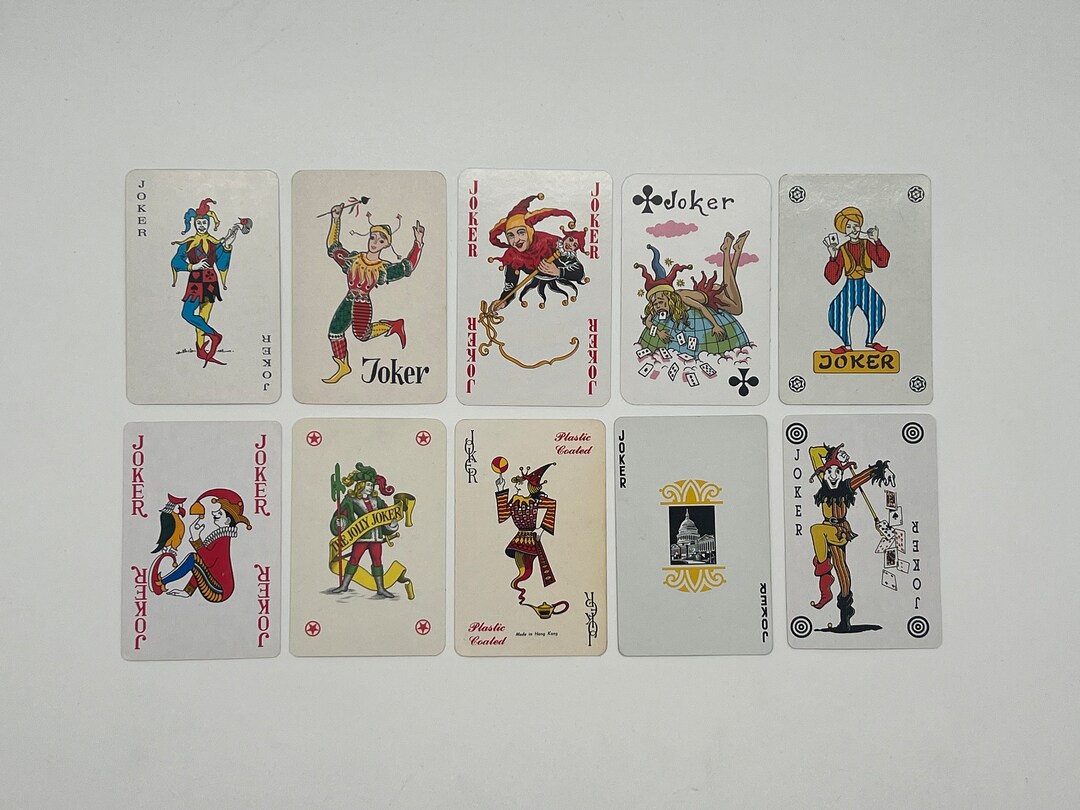 Vintage Joker Cards (classic Playing Cards) Joker Card Collection ...