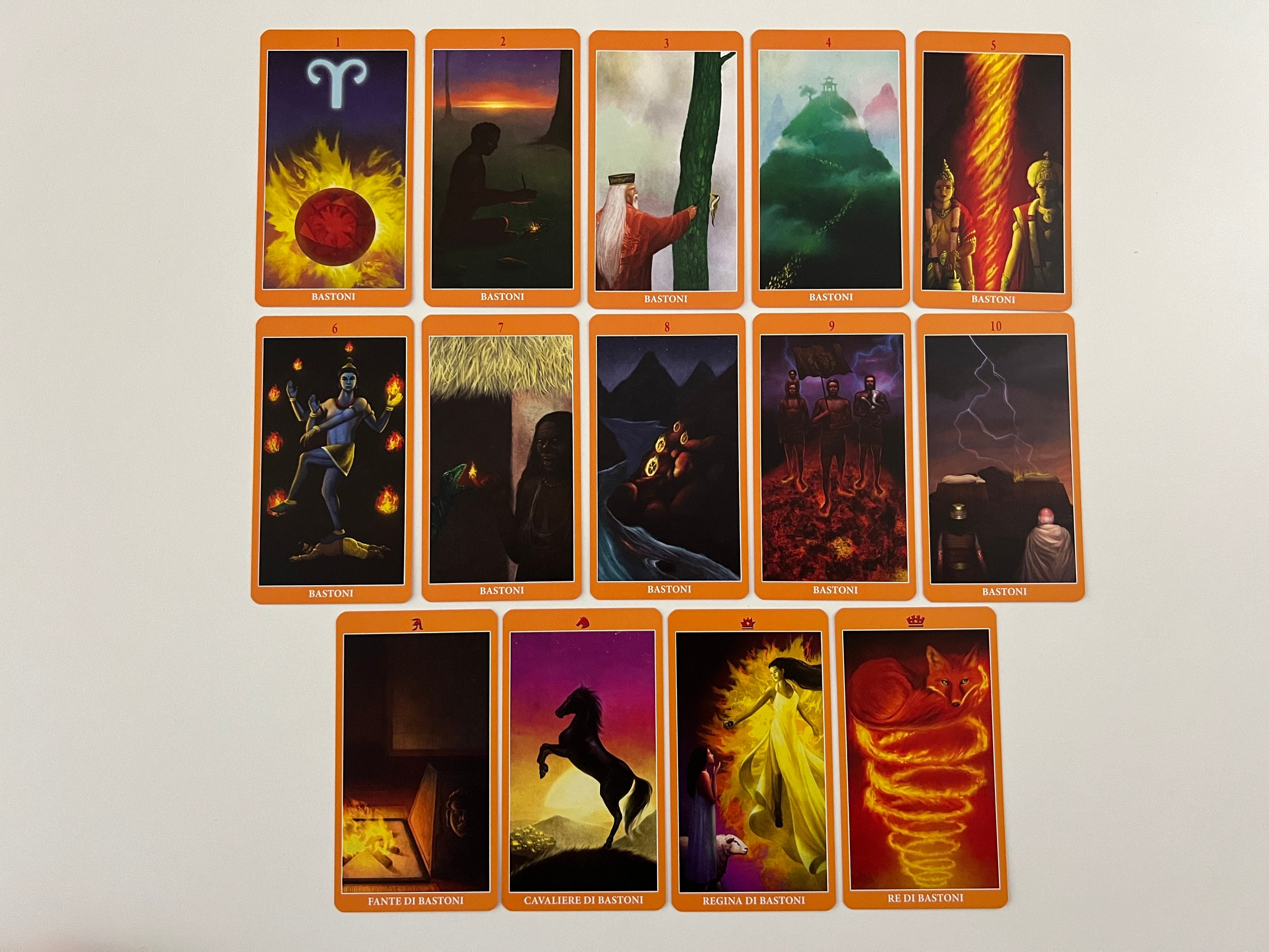 Tarocchi Del Fuoco fire Tarot by Floreana Nativo & Franco - Etsy