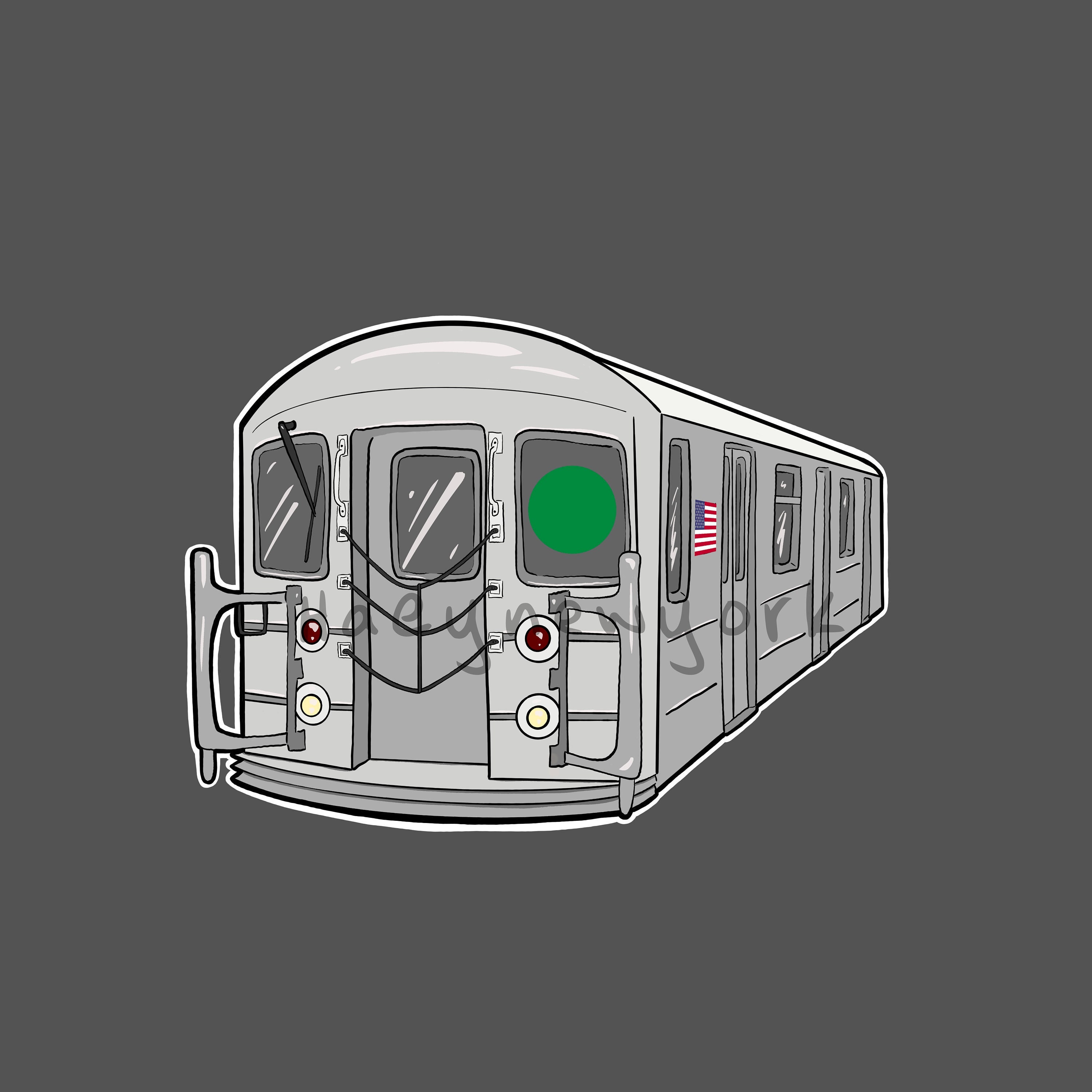 New York MTA Train Subway Sticker New York City Stickers - Etsy