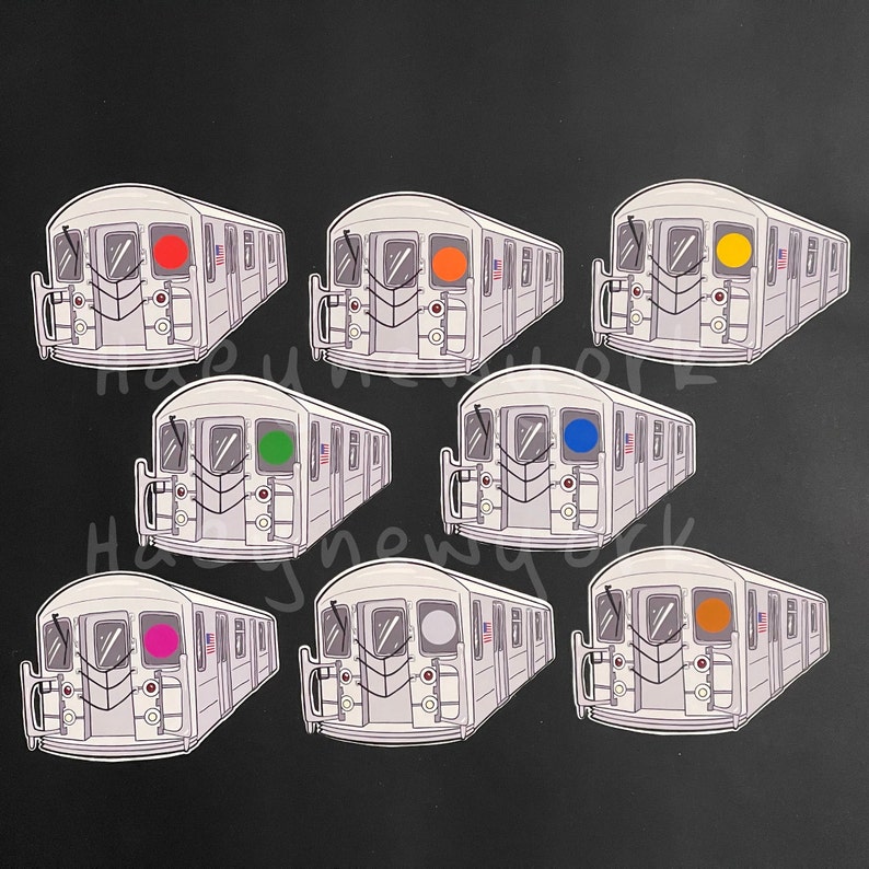 New York MTA Train Subway Sticker New York City Stickers - Etsy