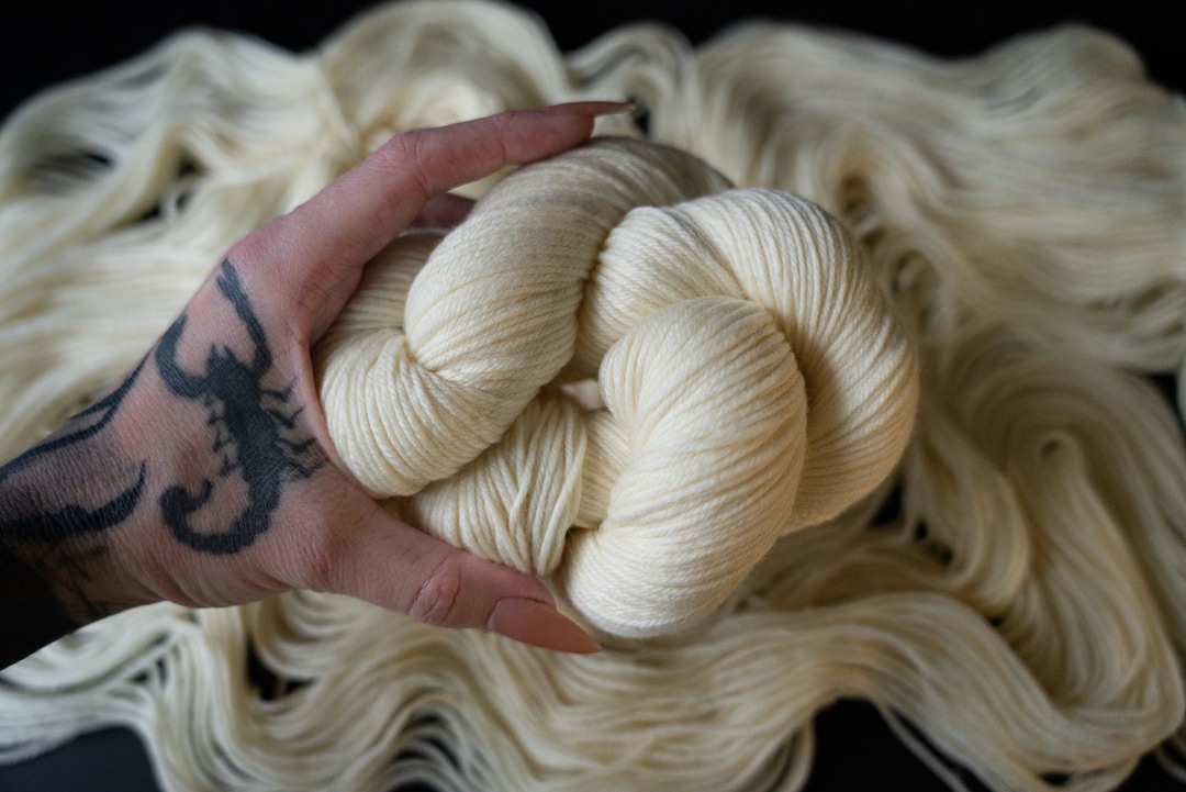 Hand Dyed Yarn | Quiet | Choice of Weight | Crow and Crescent Yarn - Etsy