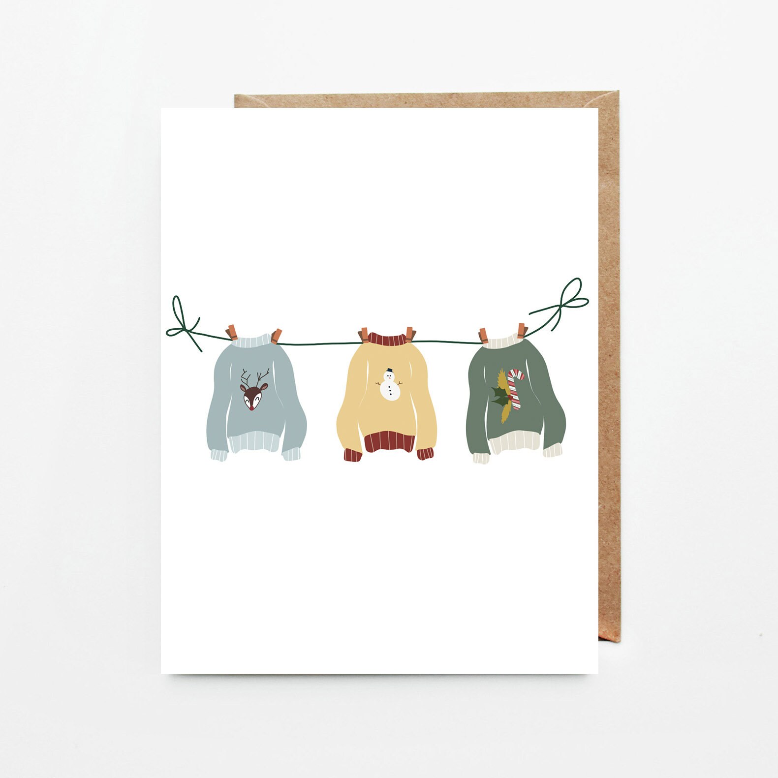 Lot De 5 Cartes : Temps Des Fêtes, Christmas Greeting Card Bundle ...