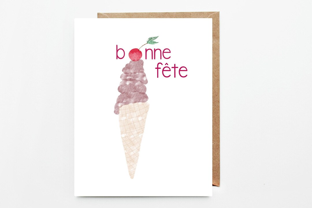 Birthday Card Bonne Fête Carte De Souhaits Carte De Fête - Etsy