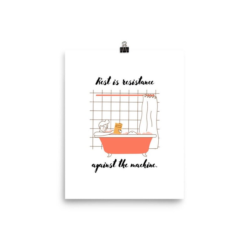 Rest is Resistance Poster - Etsy
