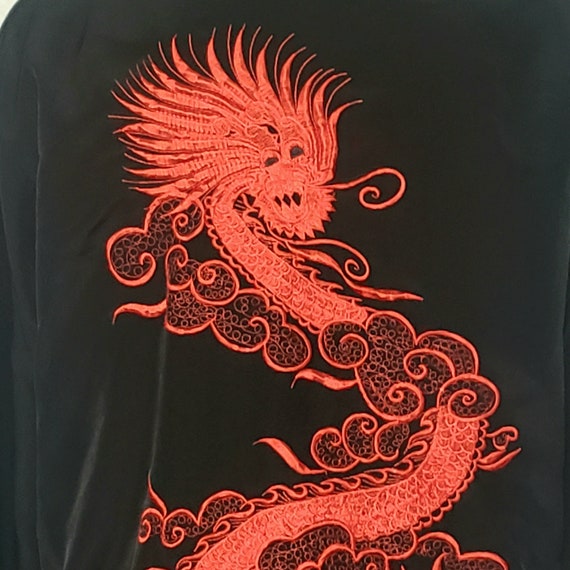 vintage asian embroidered dragon jacket - Gem