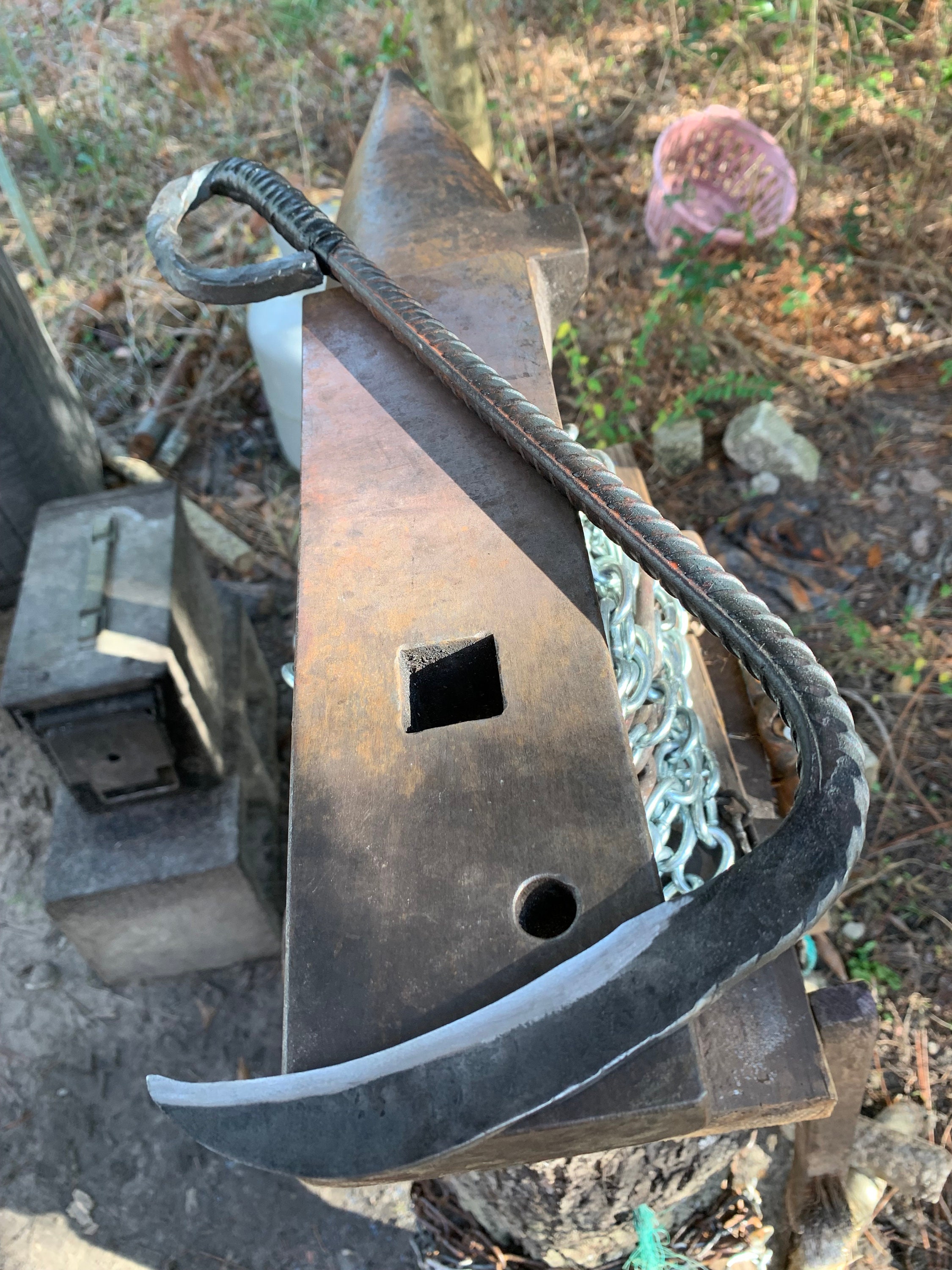 Hand Forged One Handed Scythe - Etsy